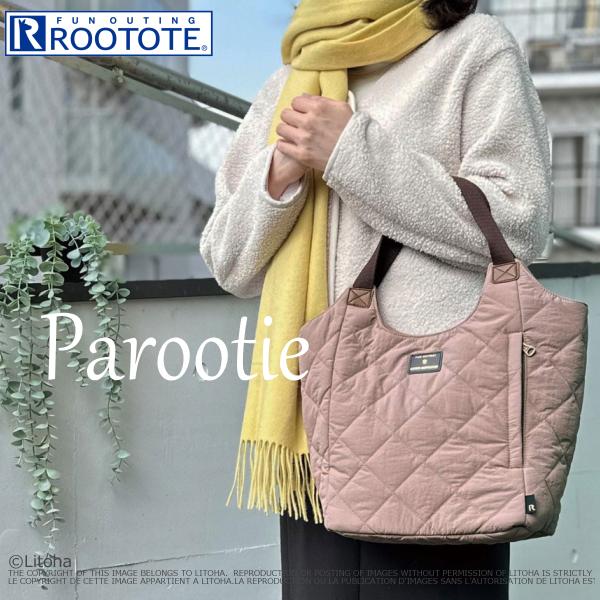 ルートート トートバッグ ROOTOTE 新作 2023 ショルダーバッグ ラウンド Parootie キルト レディースバッグ 肩掛け 軽量 1246 送料無料 :22337 ...