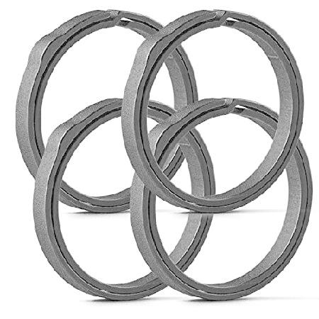 Titanium Key Rings Heavy Duty, TISUR Side Pushing Keyring Split Black ...