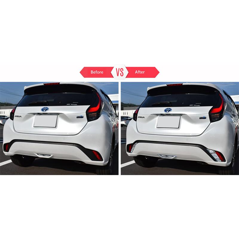 KUTOOK 2代目アクア アクアMX系 AQUA パーツ リアバンパーガーニッシュ リアフォグランプトリム : KUTOOK ヤフー店 - 通販 - Yahoo!ショッピング