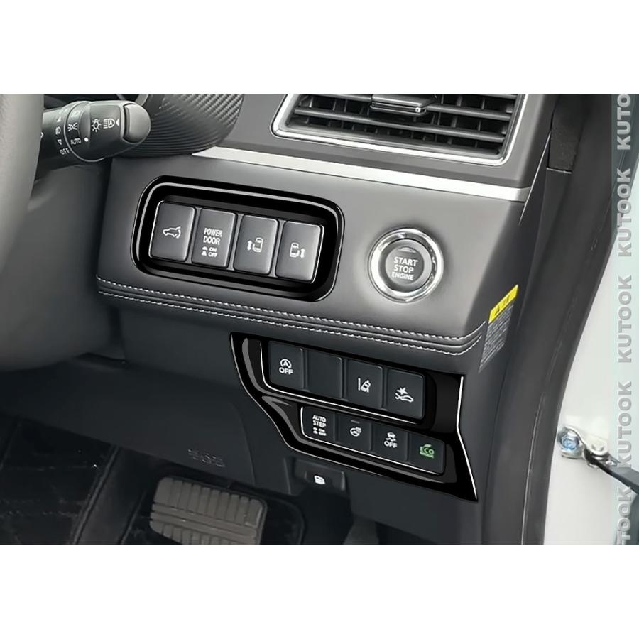 KUTOOK デリカD5 DELICA D：5 アーバンギアCV1W 後期型 オシャレ ドレスアップ カスタム 内装 パーツ コンソールスイッチパネル ドアスイッチパネルカバー ...