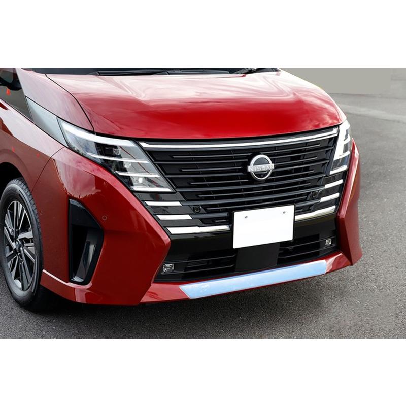 KUTOOK 新型セレナc28 セレナe‐POWER セレナNC28 FC28 FNC28 GC28 GFC28 パーツ フロントバンパーガーニッシュ フロントリップトリム : KUTOOK ...