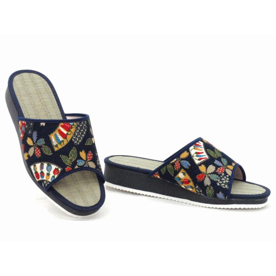 レディース 畳サンダル 1007 (C) いぐさ スポンジ底 軽量 : 小さな靴屋さん ヤフー店 - 通販 - Yahoo!ショッピング