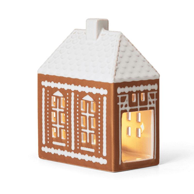 KAHLER Urbania アーバニア ジンジャーブレッドハウス Mサイズ H15cm キャンドルホルダー Kahler ケーラー 北欧雑貨 北欧インテリア雑貨 : little by ...