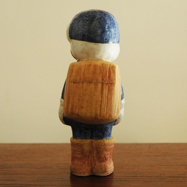 Lisa Larson Larson(リサ ラーソン）School Boy(スクールボーイ)初登校 北欧オブジェ・置物 北欧雑貨 北欧 ...