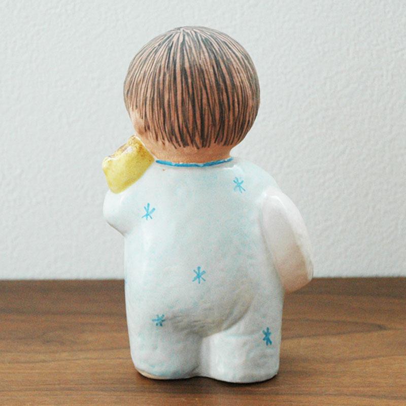 Lisa Larson Larson(リサ ラーソン)Boy with bear blue(ボーイ・ウィズ・ベア）ブルー/男の子とクマ/北欧 ...