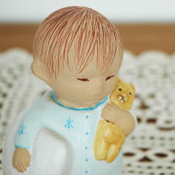 Lisa Larson Larson(リサ ラーソン)Boy with bear blue(ボーイ・ウィズ・ベア）ブルー/男の子とクマ/北欧 ...