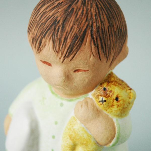 Lisa Larson Larson(リサ ラーソン)Boy with bear green(ボーイ・ウィズ・ベア）グリーン/男の子とクマ ...