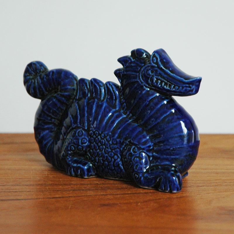 Lisa Larson（リサラーソン） Dragon（ドラゴン）ブルー オブジェ・置物 北欧オブジェ・置物 北欧雑貨 北欧インテリア雑貨 ...
