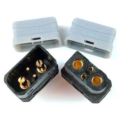 QSハウジングキャップ付きQS2-2P 2mmコネクターオスメス1セット 【メール便可】 : ラジコンショップ リトルベランカ - 通販 ...