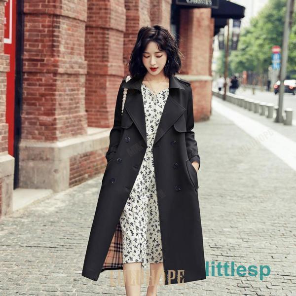 トレンチコート レディース スプリングコート 春服 秋 ロング丈 トレンチコート レディース スプリングコート 春服 秋 ロング丈