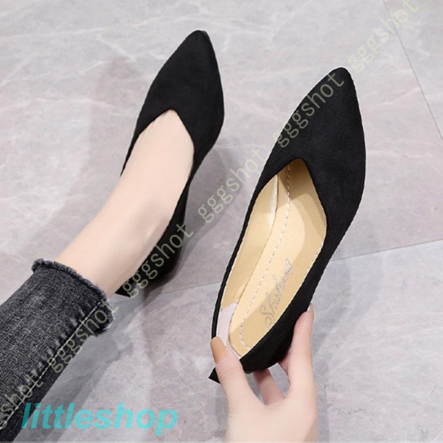 パンプス フラットシューズ スリッポン ローヒール 大きいサイズ ぺたんこ ヒール 痛くならない 疲れない フォーマル スーツ 靴 レディース 通勤 1.5cm :syuuzu18-1240 ...