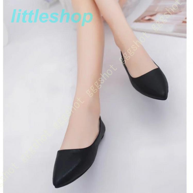 パンプス フラットシューズ ローヒールパンプス ポインテッドトゥ レディース バレエシューズ 靴 幅広 走れるパンプス ぺたんこ 歩きやすい 疲れない :syuuzu18-2121:リトル ...