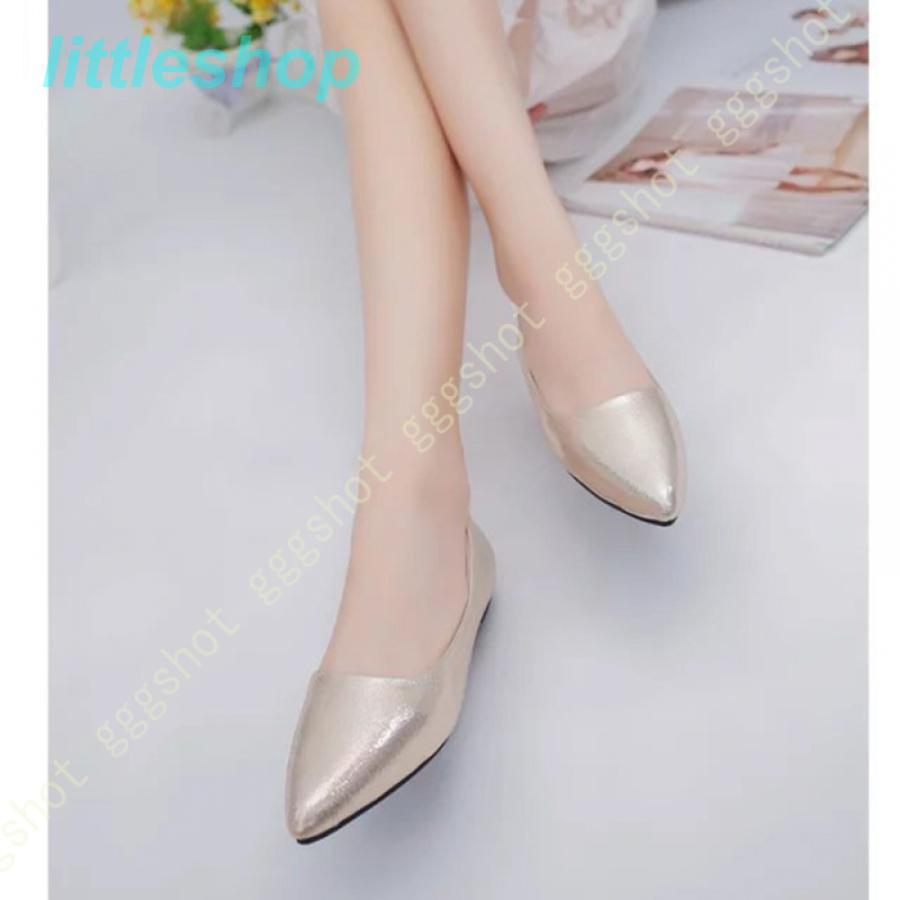 パンプス フラットシューズ ローヒールパンプス ポインテッドトゥ レディース バレエシューズ 靴 幅広 走れるパンプス ぺたんこ 歩きやすい 疲れない :syuuzu18-2121:リトル ...