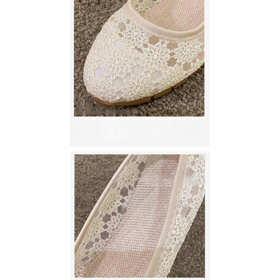 レディース パンプス ぺたんこ フラット 歩きやすい ローヒール レース 疲れにくい 女性 ぺたんこ靴 カジュアル シューズ レディース靴 : リトルショップ - 通販 - Yahoo!ショッピング