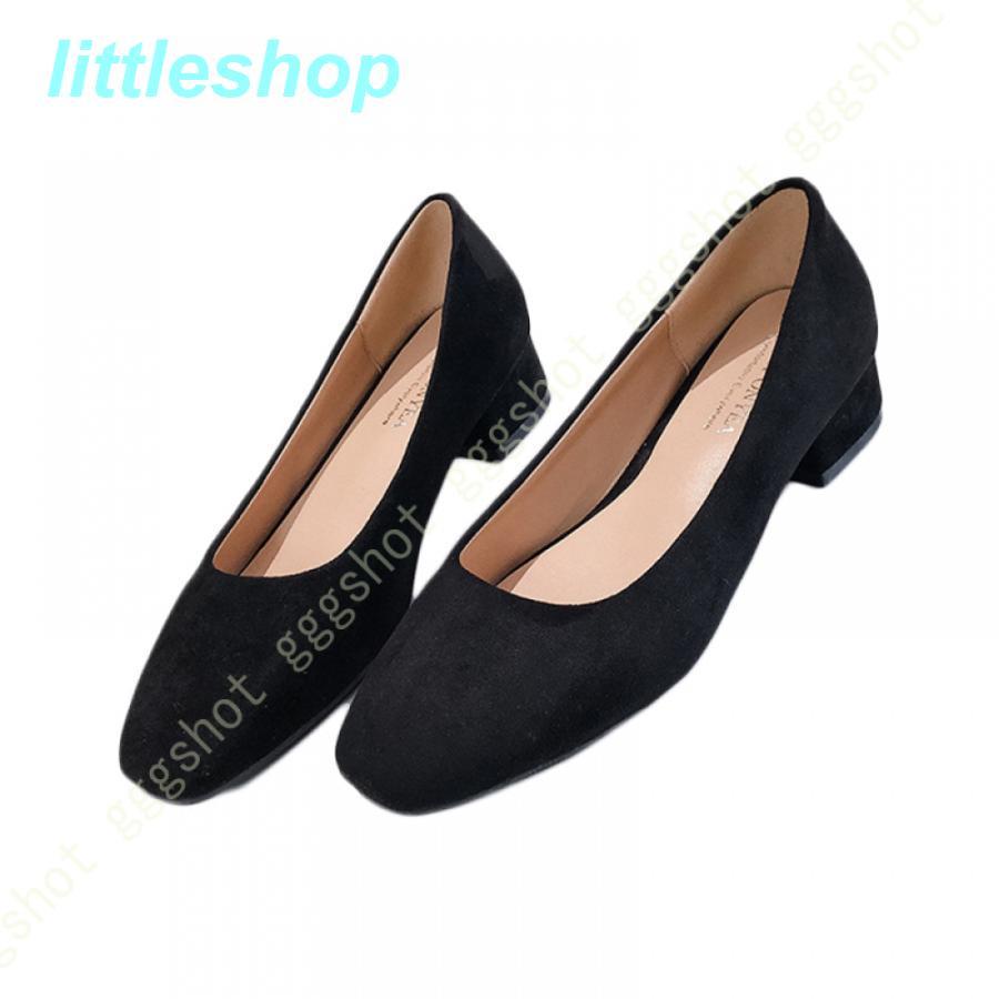 パンプス レディース 黒靴 スクエアトゥ 痛くない 脱げない 柔らかい チャンキーヒール 3.5cmヒール スリッポン 歩きやすい オフィスシューズ 二次会 通勤 : syuuzu18 ...