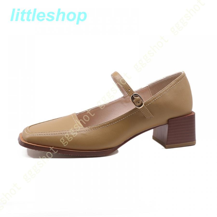 パンプス 靴 レディース アンクルストラップ ミドルヒール ヒール 結婚式 大きいサイズ 痛くない ストラップ 復古風 足が細く見える 痛くならない :syuuzu18-2616:リトル ...