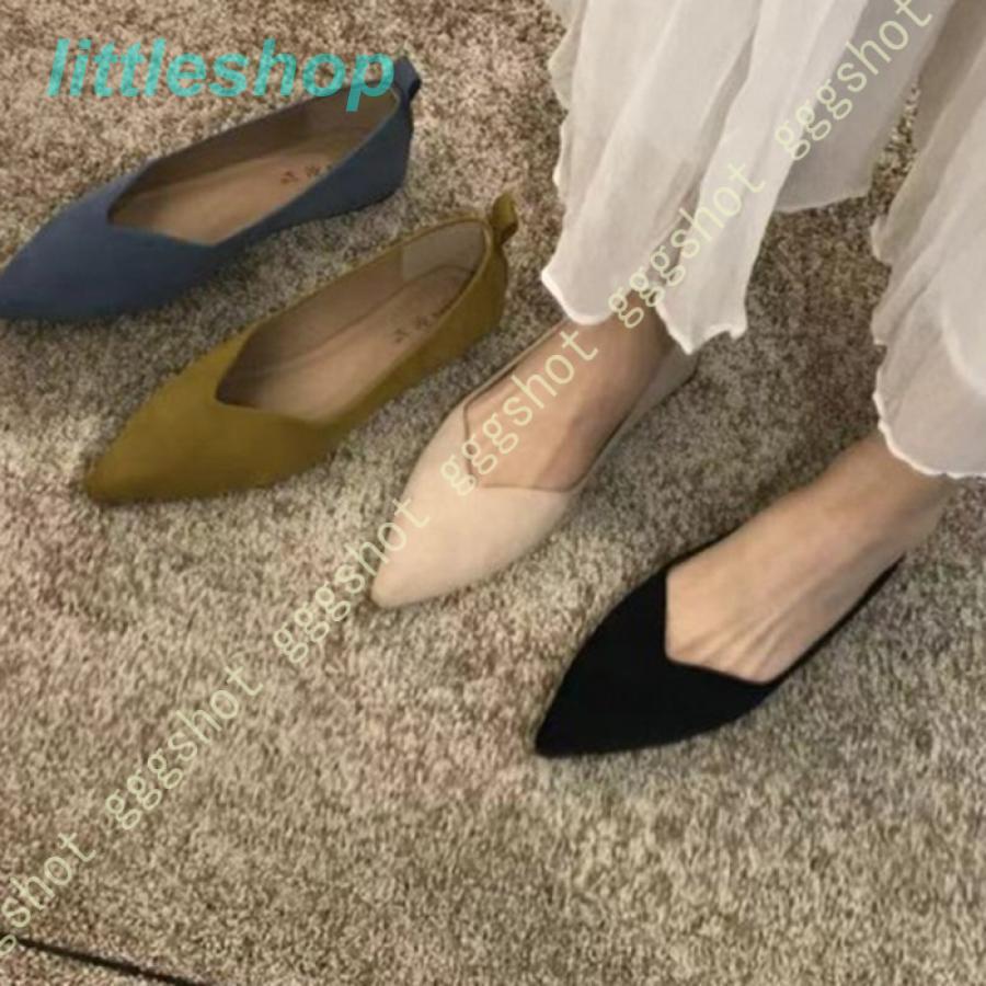 ぺたんこ パンプス レディース おしゃれ オフィス ローヒール 走れるパンプス 無地 ポインテッドトゥ 痛くない 疲れない 美脚パンプス 歩きやすい : syuuzu18-2808 : リトル ...