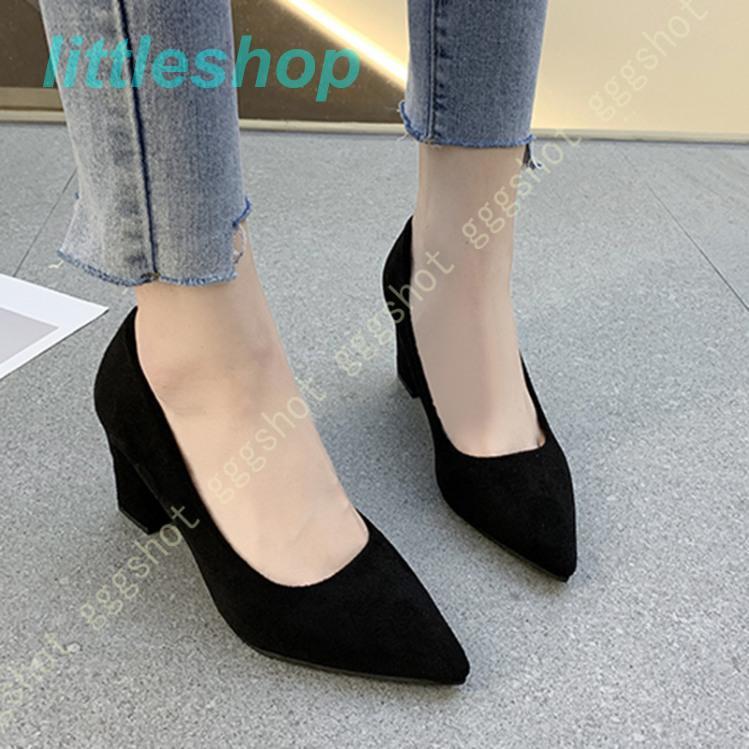 パンプス 痛くない 歩きやすい 走れる 9CMヒール チャンキーヒールポインテッドトゥパンプス レディース デザインヒール 太ヒール おしゃれ きれいめ 黒 : syuuzu18-2832 ...