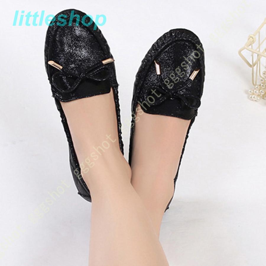 バレエシューズ バレーシューズ レディース ぺたんこ フラットシューズ レディース靴 ペタンコソール ラウンドトゥ パンプス 痛くない 軽量 おしゃれ 黒 :syuuzu18-3147:リトル ...