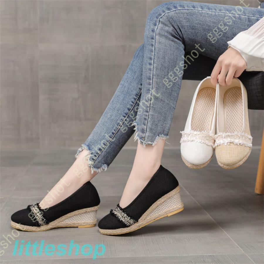 パンプス 美脚 走れる コンフォートシューズ レディース 痛くない 歩きやすい ラウンドトゥ ウェッジソール 仕事 通勤 ソフト ウェッジパンプスパンプス :syuuzu18-4166:リトル ...