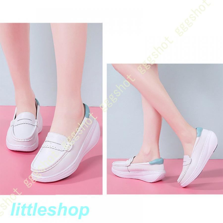 レディース 可愛い モカシン 厚底 シューズ スリッポン ナースシューズ ローファーシューズ 厚底スリッポン 厚底スニーカー パンプス ウェッジソール : syuuzu18-4463 ...