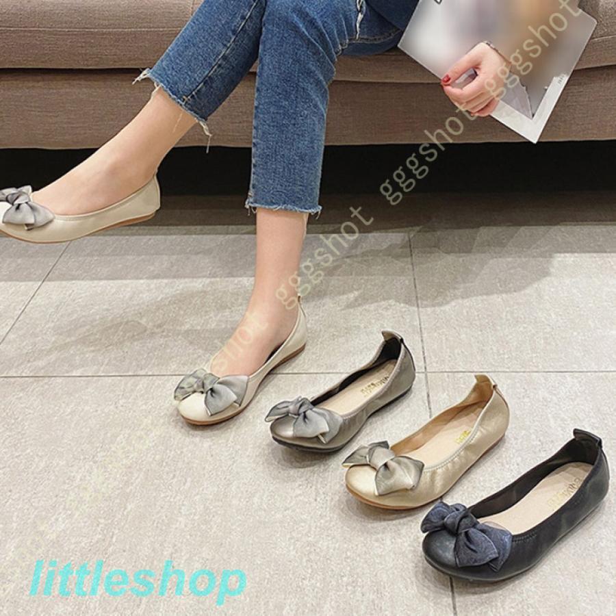 フラットシューズ 痛くない ローヒール パンプス レディース 柔らかい 幅広 ぺたんこ カジュアル ラウンドトゥ 低ヒール 軽量 歩きやすい 大きいサイズ 通勤 : syuuzu18-4951 ...