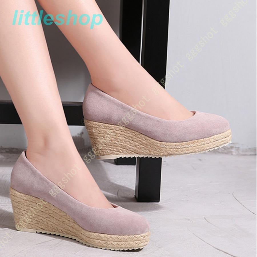 スリッポン レディース ジュート巻き 厚底 エスパドリーユ キャンバス 婦人靴 シューズ カジュアル ウェッジソール パンプス 痛くない ハイカット 春 夏 : syuuzu18-5343 ...