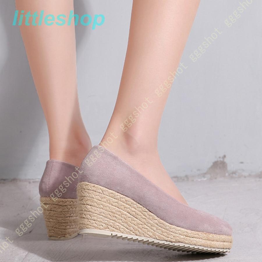 スリッポン レディース ジュート巻き 厚底 エスパドリーユ キャンバス 婦人靴 シューズ カジュアル ウェッジソール パンプス 痛くない ハイカット 春 夏 : syuuzu18-5343 ...