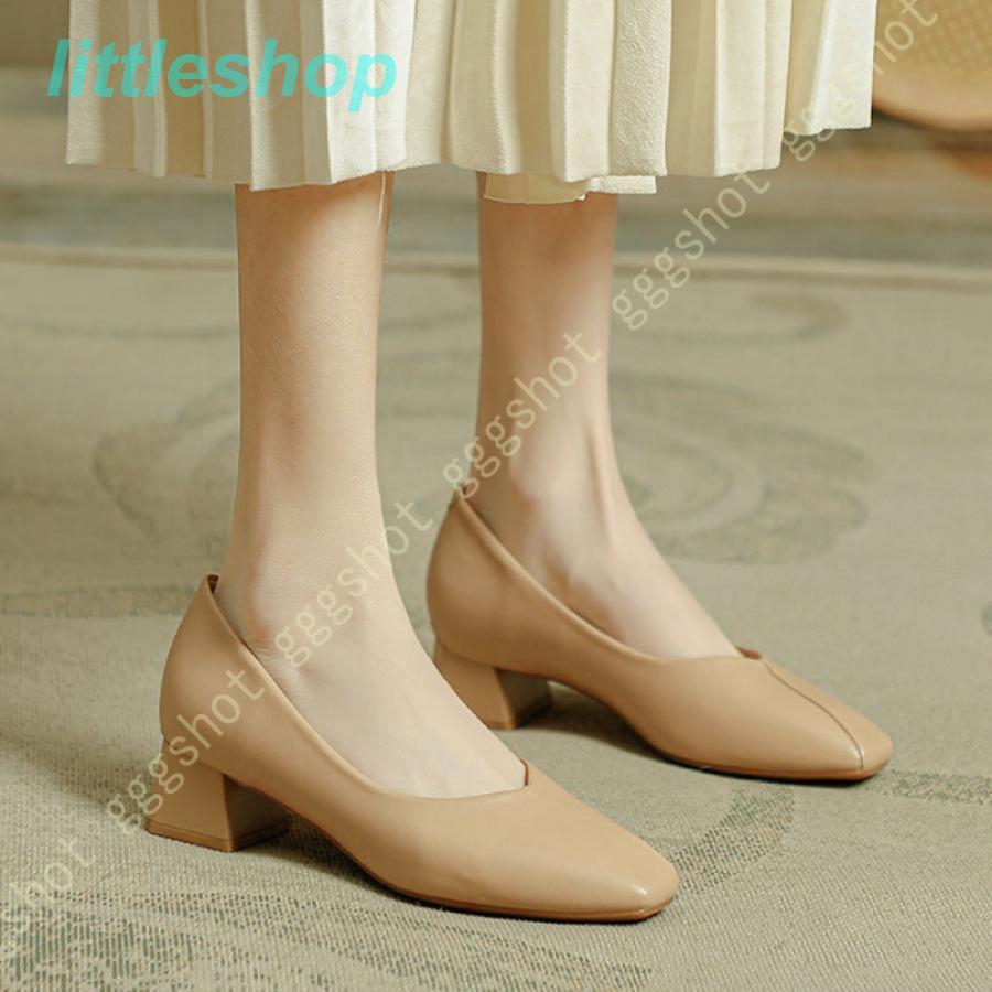 スクエアトゥ 美脚魅せ 3.5cmヒール ローヒール パンプス レディース 黒 痛くない 疲れない 太ヒール 春 脚長 フォーマル 上品 誕生日 仕事 オフィス 通勤 : syuuzu18 ...