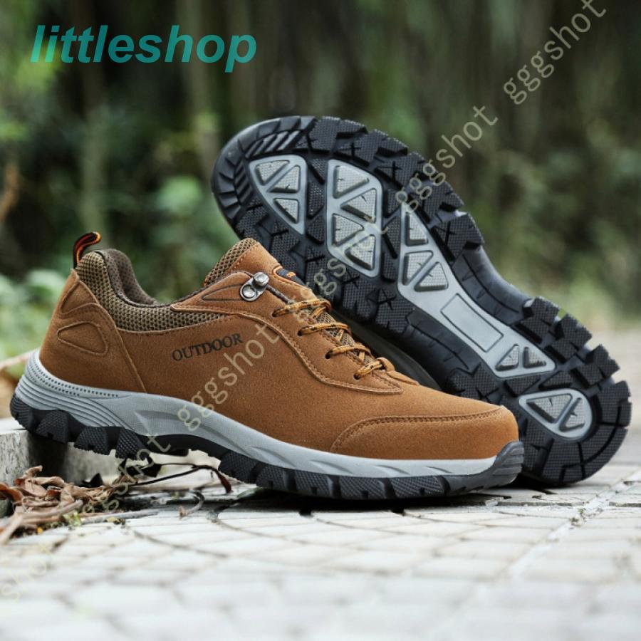 トレッキングシューズ メンズ 登山靴 レディース ハイキングシューズ 防水 防滑 大きいサイズ レースアップ 軽量 通気 耐磨耗 ウォーキング 歩きやすい :syuuzu18-5613:リトル ...