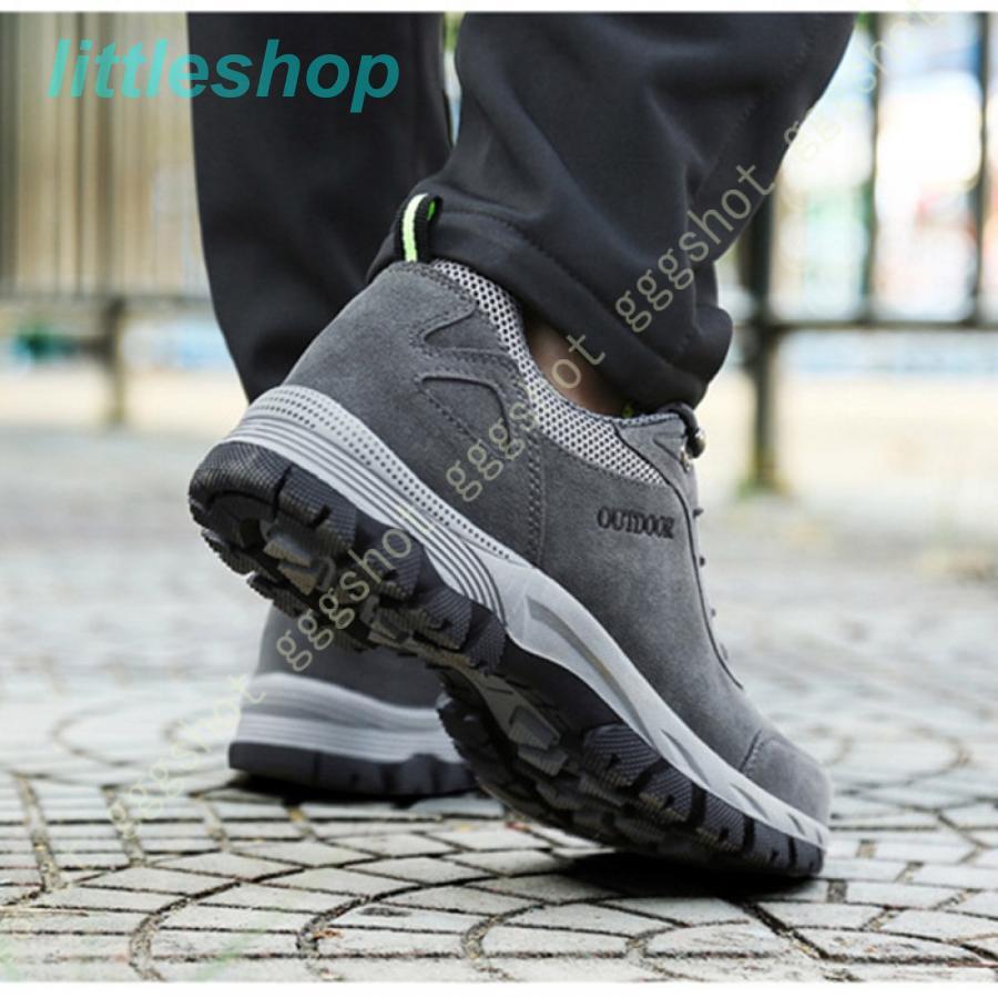 トレッキングシューズ メンズ 登山靴 レディース ハイキングシューズ 防水 防滑 大きいサイズ レースアップ 軽量 通気 耐磨耗 ウォーキング 歩きやすい :syuuzu18-5613:リトル ...