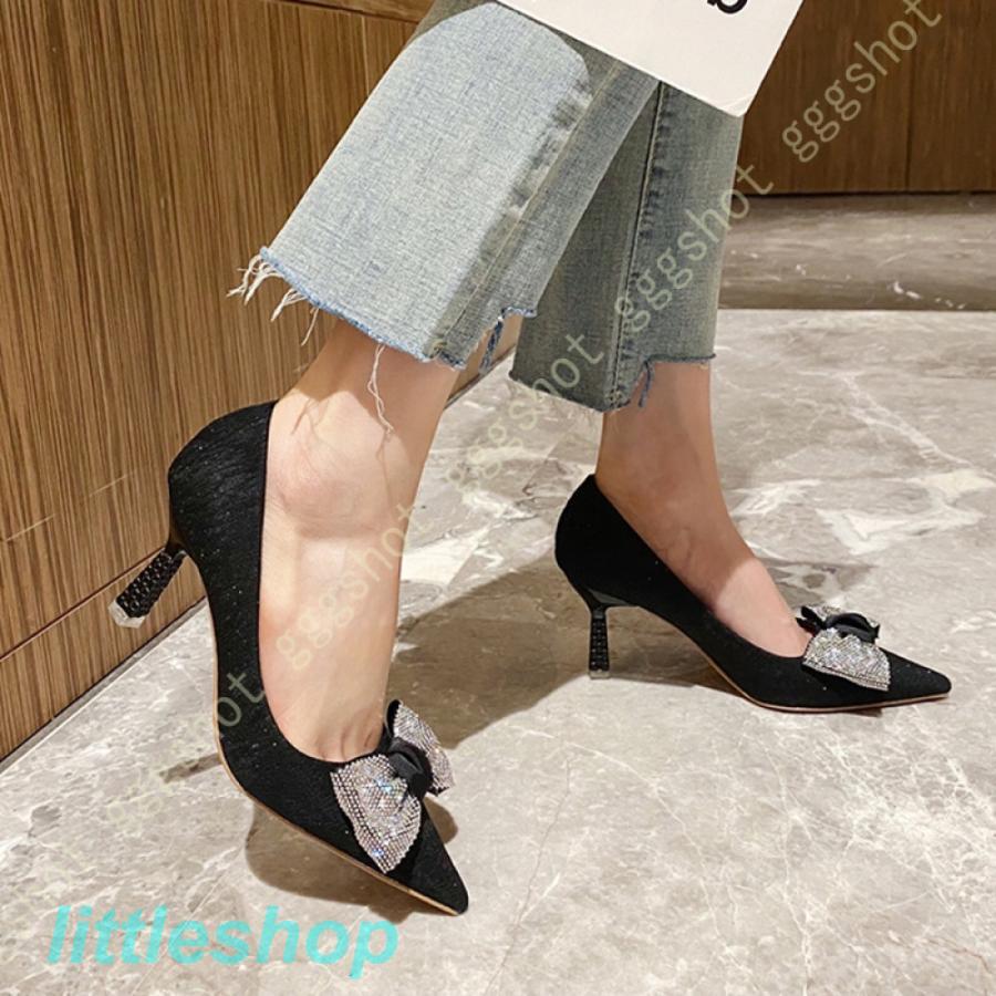 リボンパンプス 結婚式 二次会 披露宴 パーティー 通勤 OL レディース 華やか 上品 きれいめ 大人 ブライダルシューズ フォーマル お呼ばれ ヒール7センチ : syuuzu18 ...