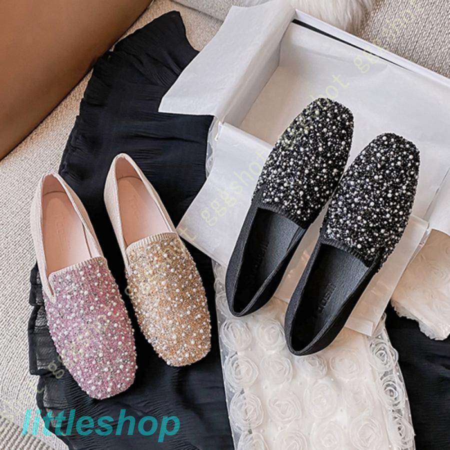 パンプス ローヒール スクエアトゥ キラキラ 美脚 フラットシューズ 柔らかい 歩きやすい オフィスシューズ 婦人靴 通勤 通学 ぺたんこ 女性 かわいい : syuuzu18-7379 ...