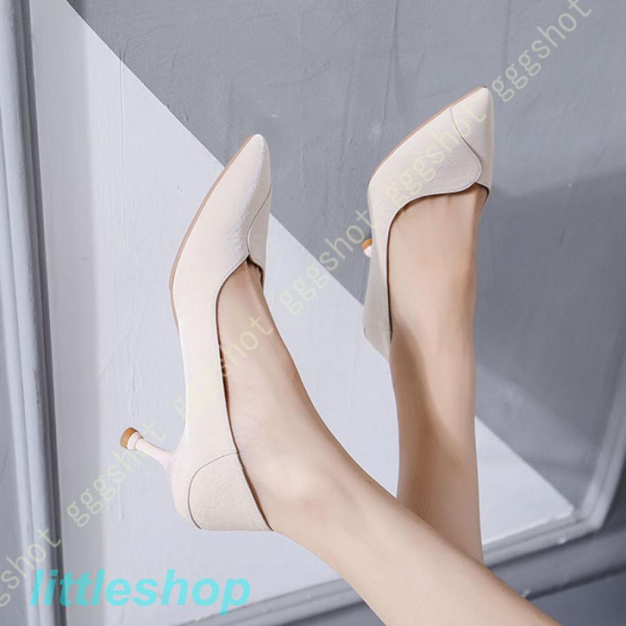 パンプス 痛くない レディース ヒール6cm 走れる 疲れない 美脚 おしゃれ きれいめ 安定感 型押し 大きいサイズ 小さいサイズ 歩きやすい ピンヒール : syuuzu18-9755 ...