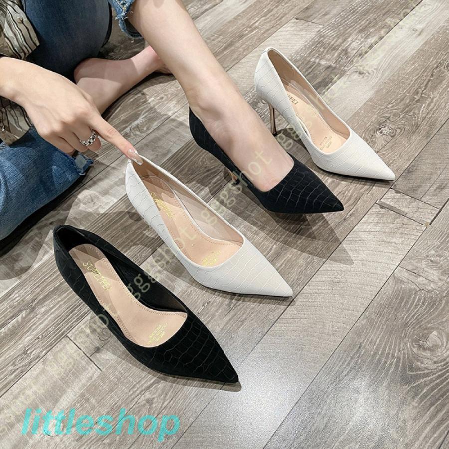 パンプス スムース ヒール 9cm ハイヒール 美脚 プレーン 通勤 OL レディース パイソン アプリコット ブラック 小さいサイズ 低反発 : syuuzu18-9969 : リトル ...