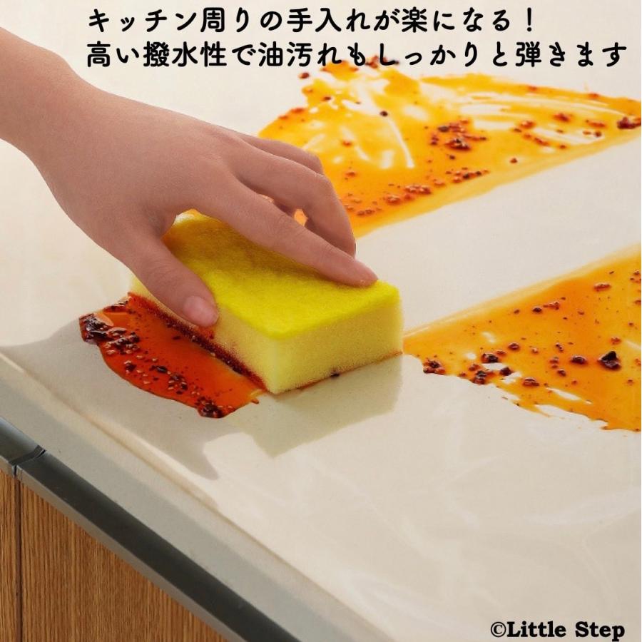 キッチンシート 透明 耐熱 120℃ 壁 汚れ防止 油はねガード 油はね防止 シート おしゃれ クリア 幅60cm 5m巻き : リトルステップ - 通販 - Yahoo!ショッピング