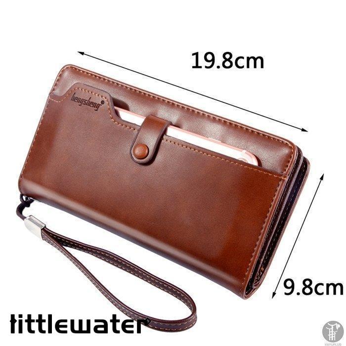 長財布 メンズ 財布 サイフ さいふ 小銭入れ お札入れ ファスナー pu レザー カード収納 スマート おしゃれ 紳士用 無地 大容量 プレゼント ギフト 新品 贈り物 : Little ...
