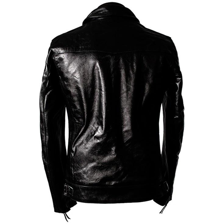 Horn Works 本革 UK襟付きシングルライダースジャケット メンズ Horn Works 本革 UK襟付きシングルライダースジャケット メンズ