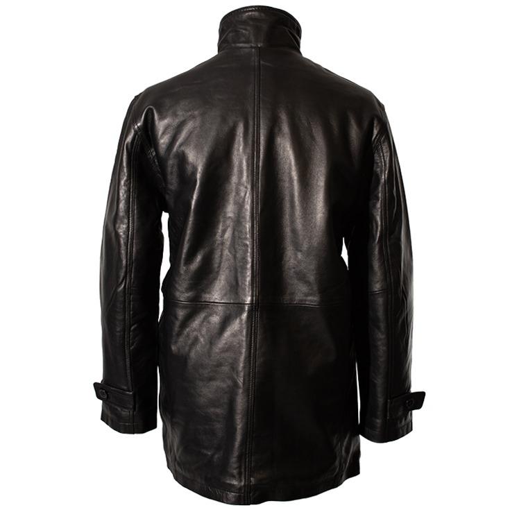Liugoo Leathers LIUGOO 本革 レザーセミロングコート 通勤 Liugoo Leathers LIUGOO 本革 レザーセミロングコート 通勤
