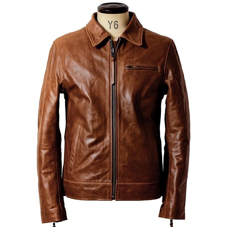 Liugoo Leathers 本革 トラッカージャケット メンズ リューグー Liugoo Leathers 本革 トラッカージャケット メンズ リューグー