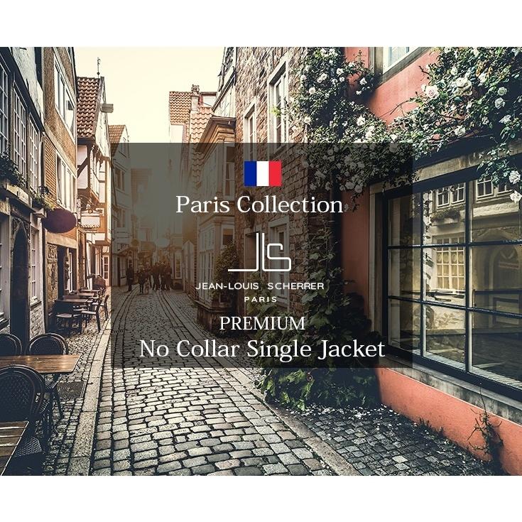JEAN-LOUIS SCHERRER 本革 ノーカラーシングルライダース JEAN-LOUIS SCHERRER 本革 ノーカラーシングルライダース