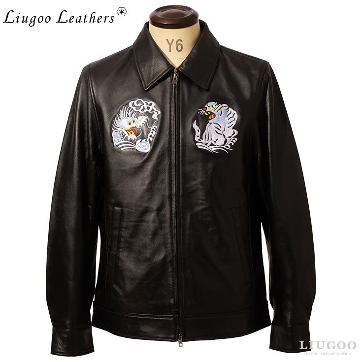 Liugoo Leathers 本革 レザースカジャン メンズ リューグー Liugoo Leathers 本革 レザースカジャン メンズ リューグー
