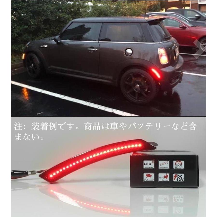 リア LED サイド マーカー ライト レッドリアLEDウィンカーランプ BMW MINI ミニクーパー R55 R56 R57 R58 ...