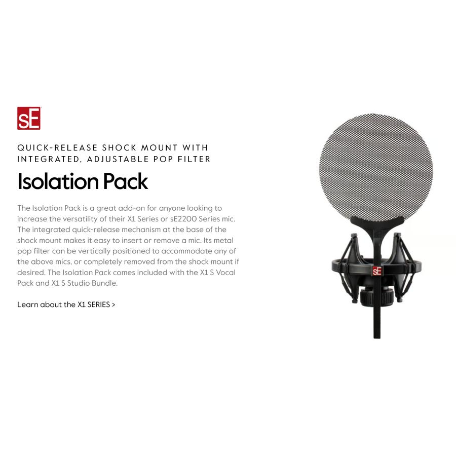sE Electronics Isolation Pack ショックマウント+メタルポップフィルター マイク【アウトレット品特価】 : Live Lounge - 通販 - Yahoo!ショッピング