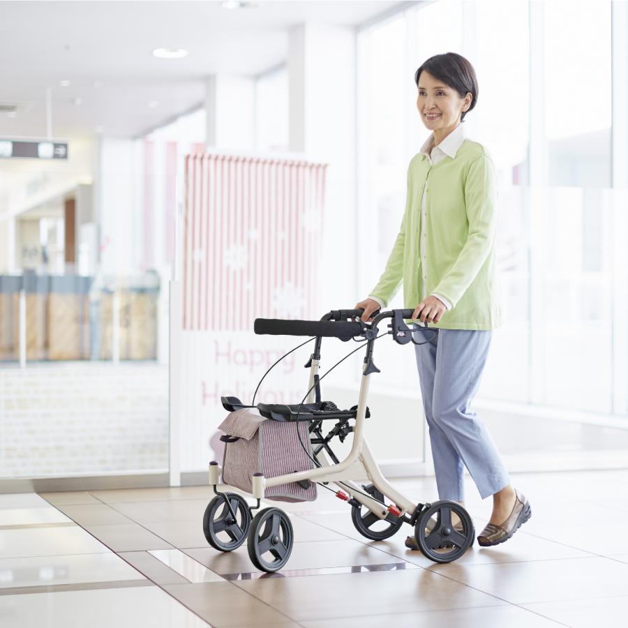 歩行車 歩行器 屋外 屋内 ジスタ ショッピングターン 532-325 アロン化成 安寿 送料無料 :402412:生活・介護用品販売店livemall - 通販 - Yahoo!ショッピング