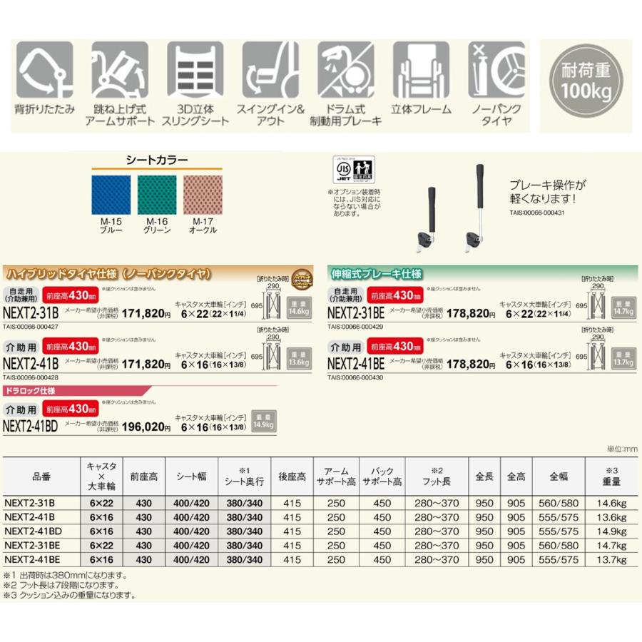MATSUNAGA 車椅子 軽量 車いす ネクストコアII マルチ NEXT2-31B ノーパンクタイヤ 自走式 松永製作所 個人宅配送不可 法人限定 : 生活・介護用品販売店livemall ...