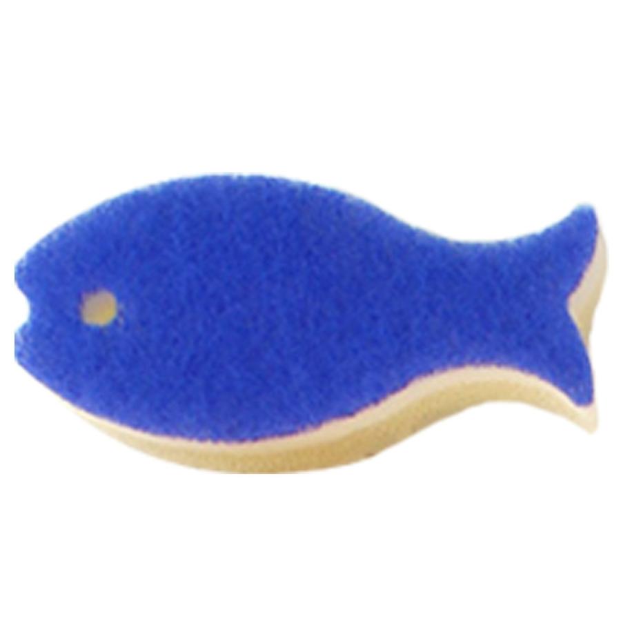 marna K170 おさかなスポンジ マーナ 台所スポンジ 食器スポンジ かわいい おしゃれ コップ 給湯室 食器用 鍋 フライパン用 キッチン（ブルー） : リブウェルYahoo!店 ...