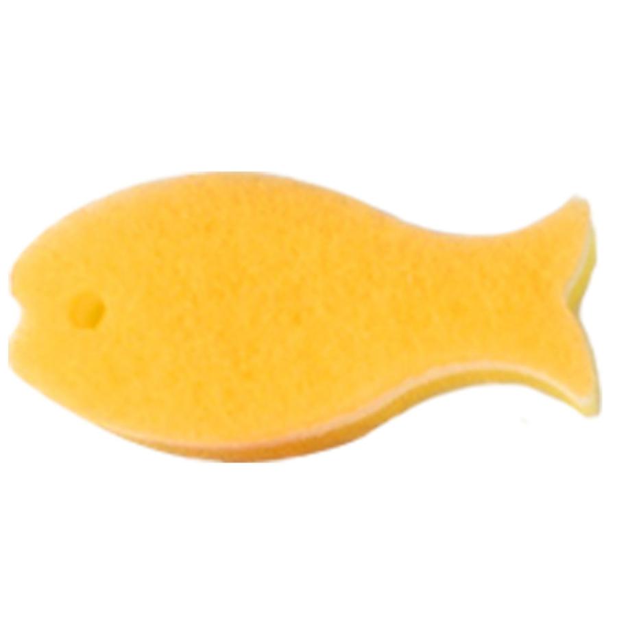 marna K170 おさかなスポンジ マーナ 台所スポンジ 食器スポンジ かわいい おしゃれ コップ 給湯室 食器用 鍋 フライパン用 キッチン（イエロー） : リブウェルYahoo!店 ...