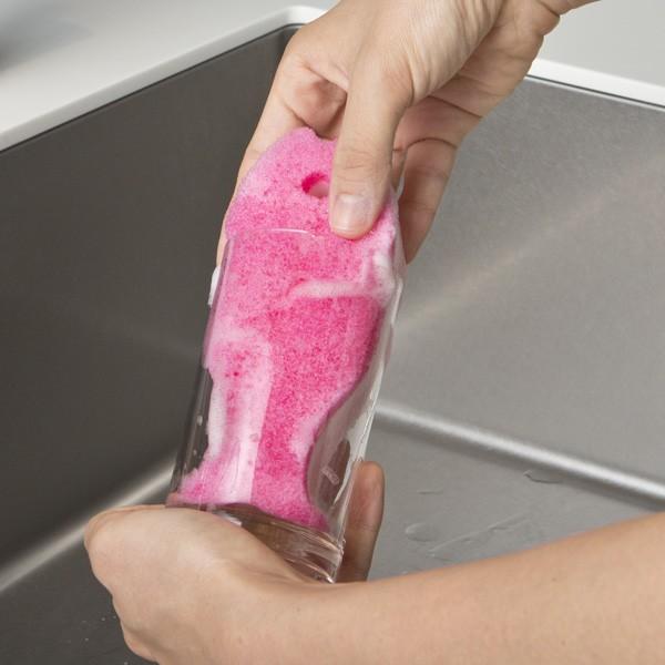 marna K170 おさかなスポンジ マーナ 台所スポンジ 食器スポンジ かわいい おしゃれ コップ 給湯室 食器用 鍋 フライパン用 キッチン（オレンジ） : リブウェルYahoo!店 ...