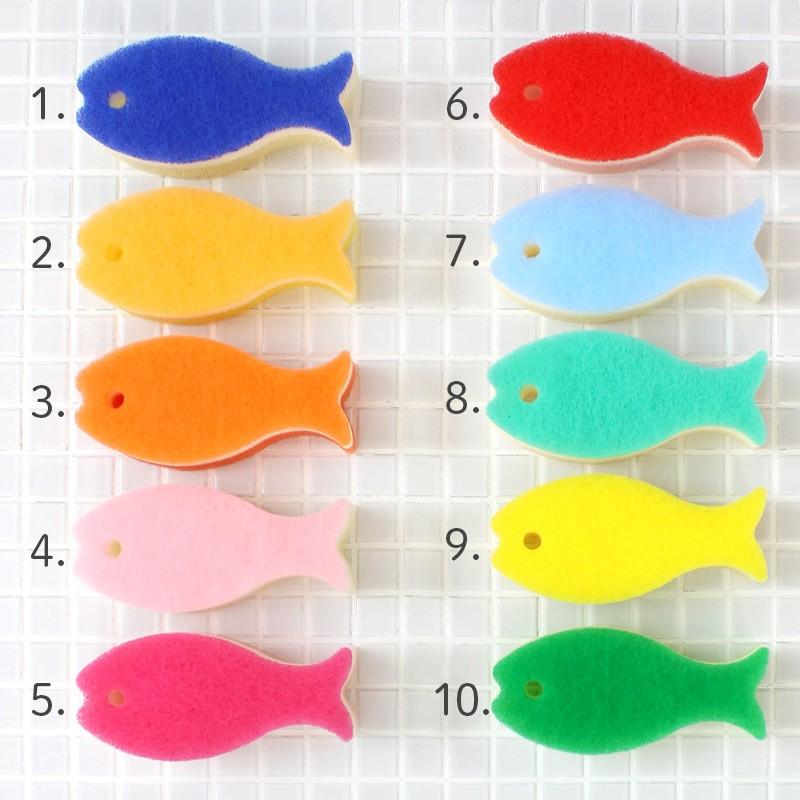 marna K170 おさかなスポンジ マーナ 台所スポンジ 食器スポンジ かわいい おしゃれ コップ 食器用 鍋 フライパン用 キッチン（ライトグリーン） : リブウェルYahoo!店 ...